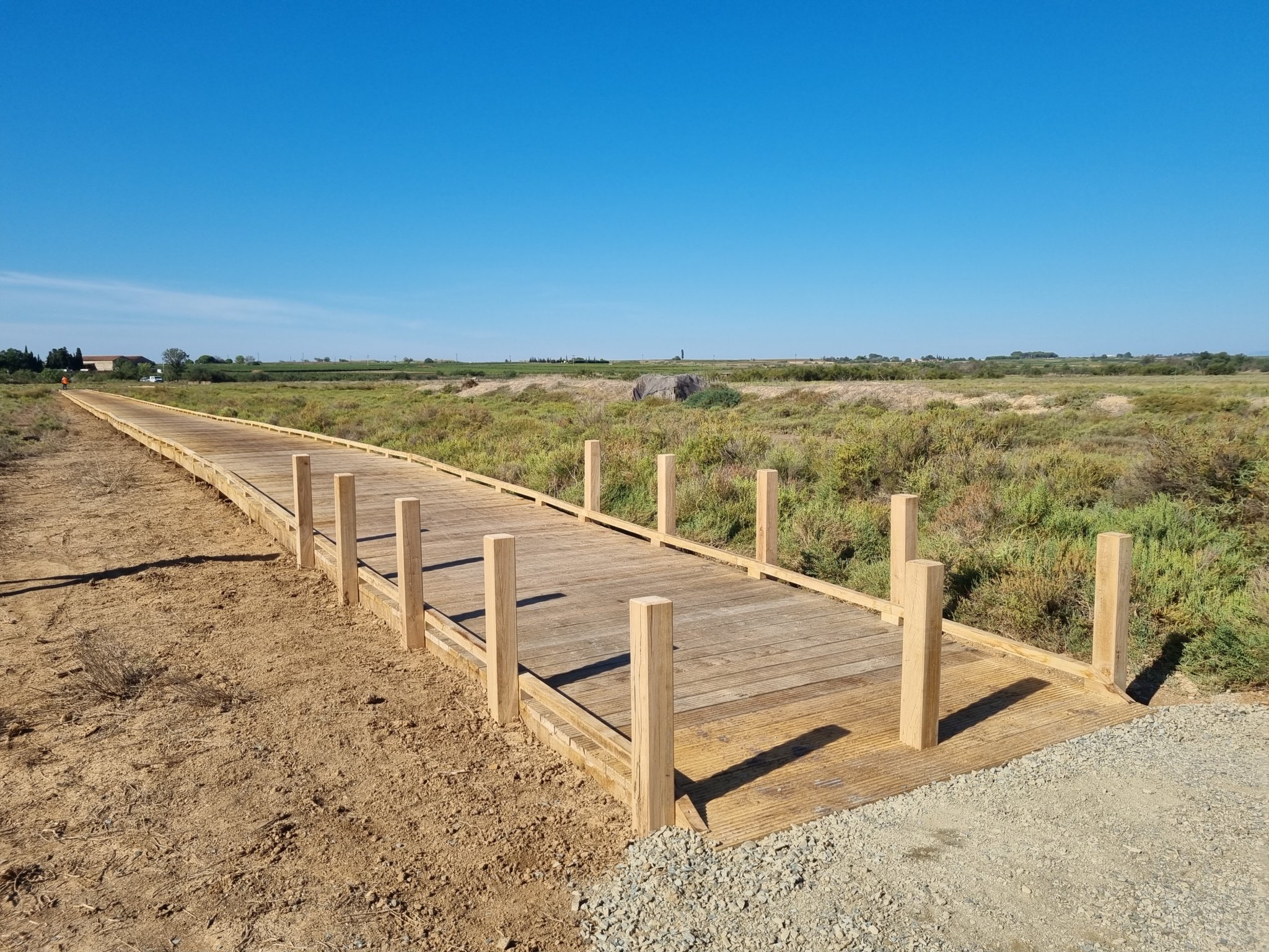 Réalisation d'un platelage bois en traversée des Prés du Soupié ...